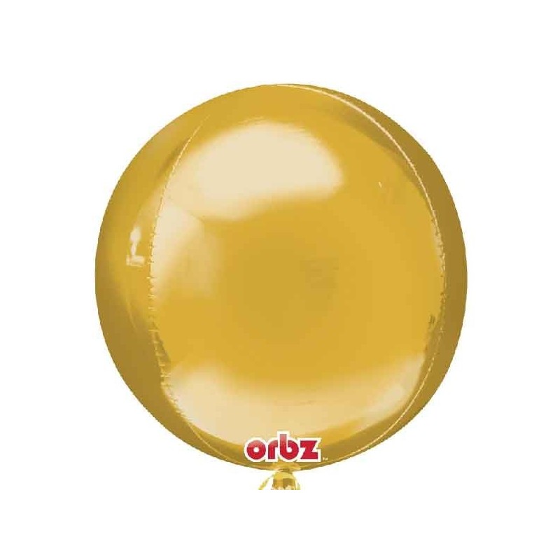Globos de Foil de 15" ORBZ Color Oro www.globodeco.es