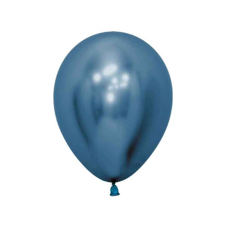 Globos Redondos de Látex de 5" (13Cm) Reflex Azul www.globodeco.es