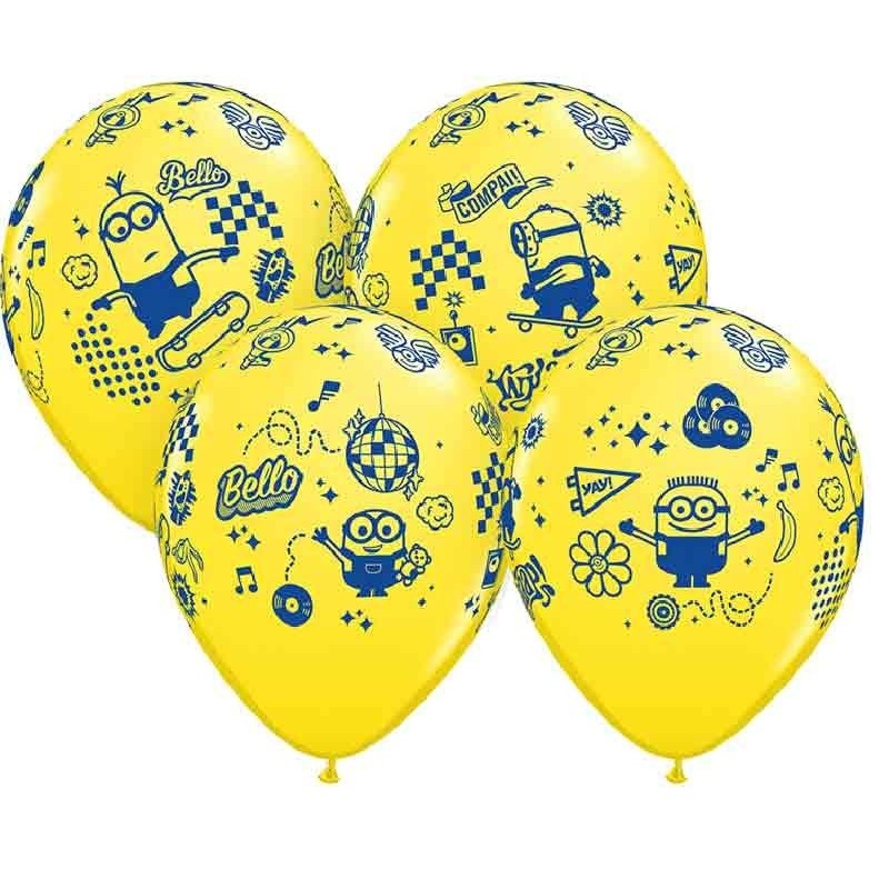 Globos de Látex 11" (28Cm) Minions: El Origen de Gru www.globodeco.es
