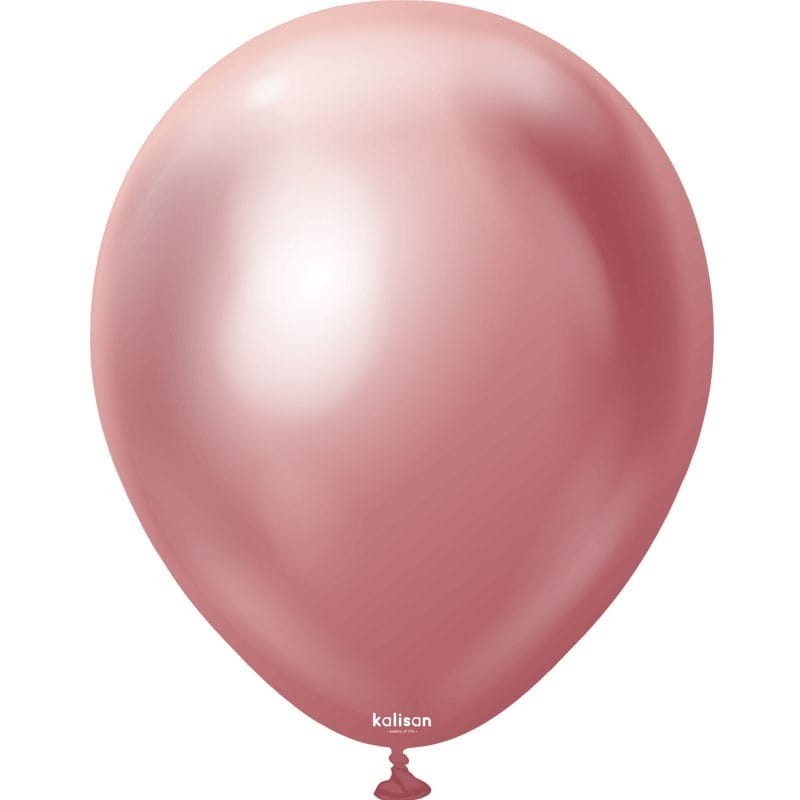 Globos Redondos de Látex de 12" Chrome Rosa Kalisan www.globodeco.es